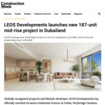 LEOS Developments launches new 187-unit mid-rise project in Dubailand - LEOS Developments