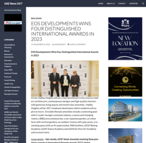 LEOS DEVELOPMENTS WINS FOUR DISTINGUISHED INTERNATIONAL AWARDS IN 2023 - LEOS Developments