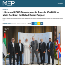 UK-based LEOS Developments Awards $34 Million Main Contract for Debut Dubai Project - LEOS ...