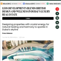 LEOS Developments Blends British Design and Wellness in Dubai’s Luxury Real Estate - LEOS ...