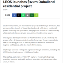 LEOS launches $129m Dubailand residential project - LEOS Developments
